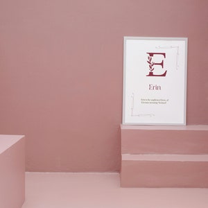 Erin | Name Art Print | Irish Wall Art | Baby Shower Gifts | Home Decor ...