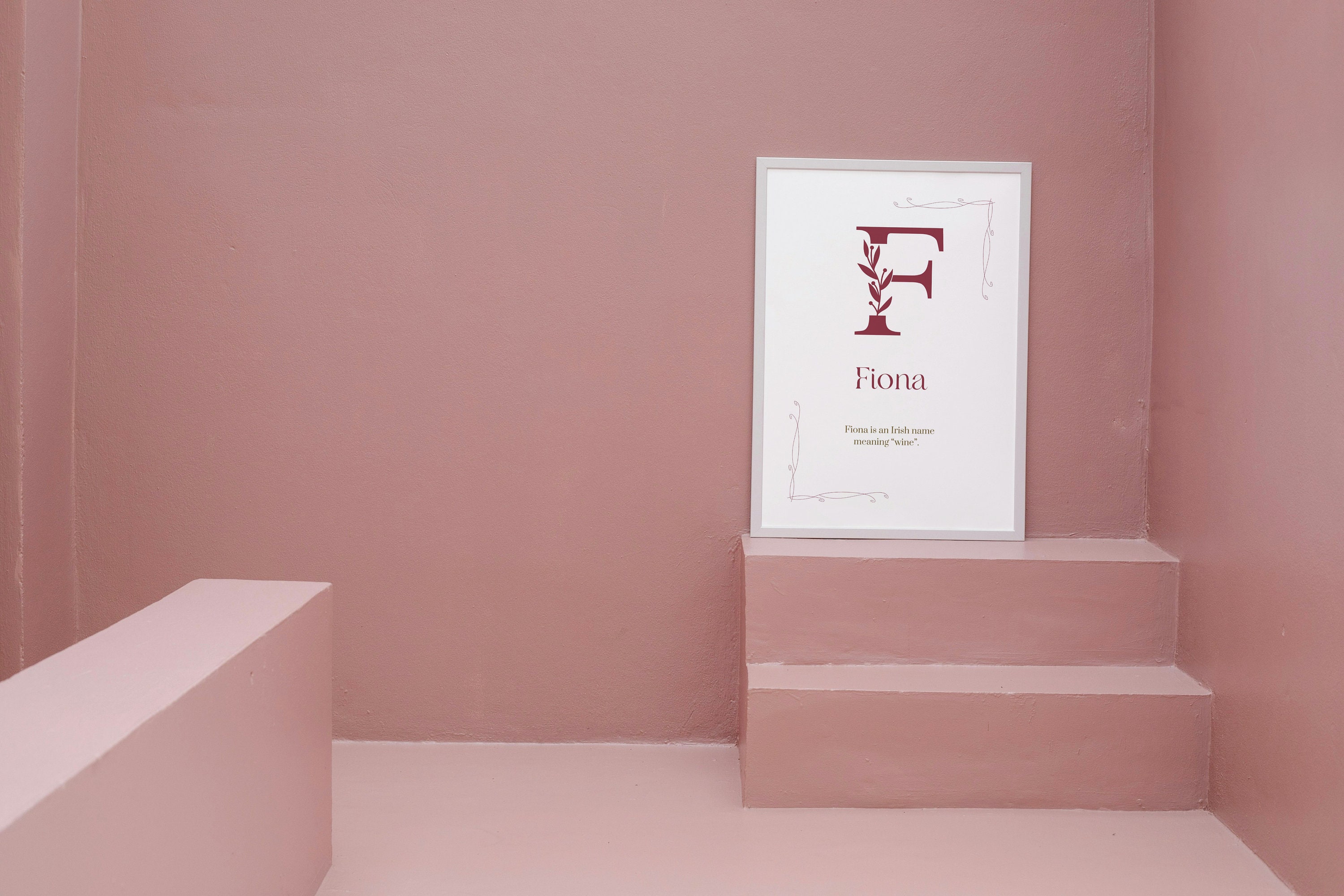 Fiona | Name Art Print | Irish Wall Art | Baby Shower Gifts | Home ...