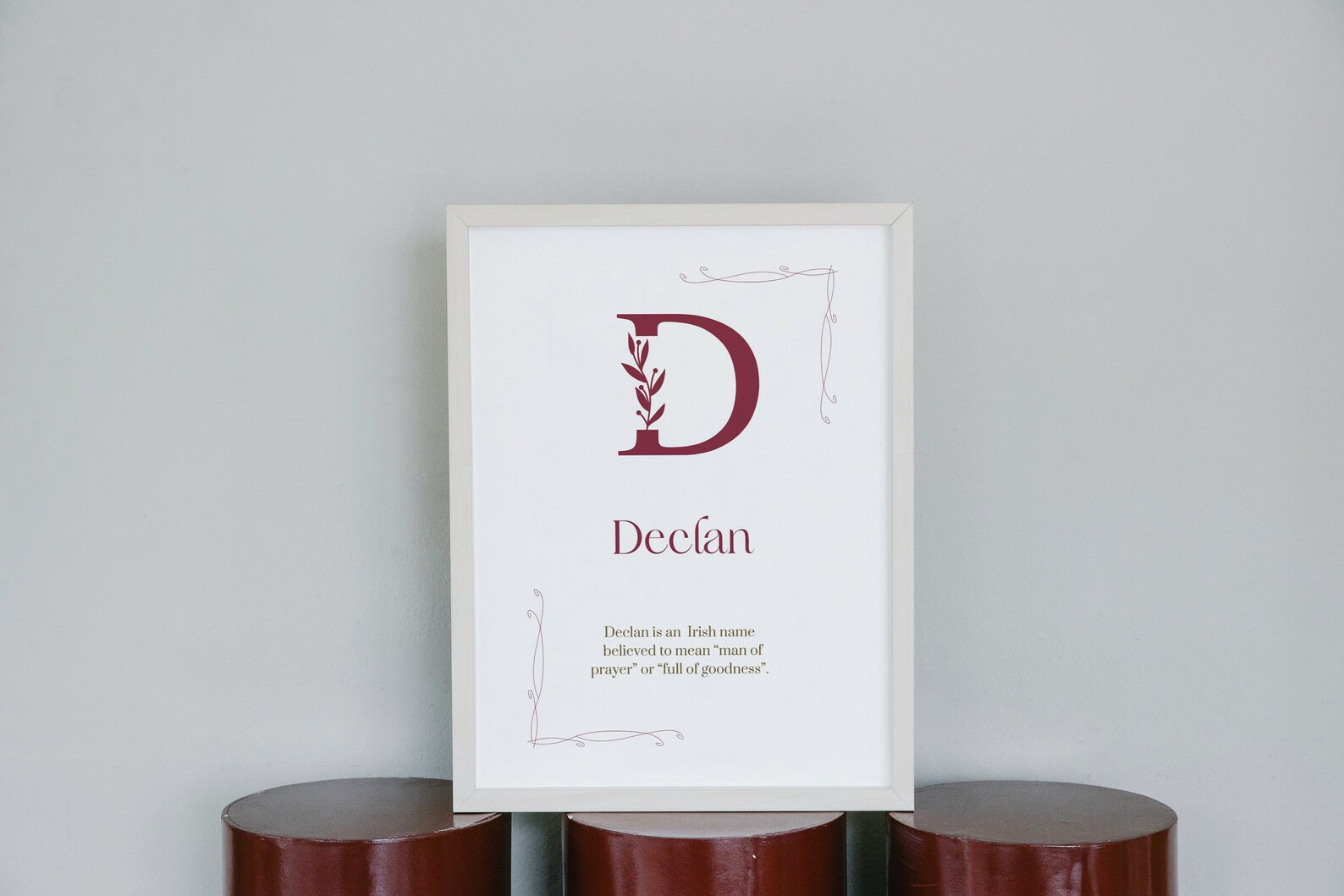 Declan | Name Art Print | Irish Wall Art | Baby Name Print | Home Decor ...