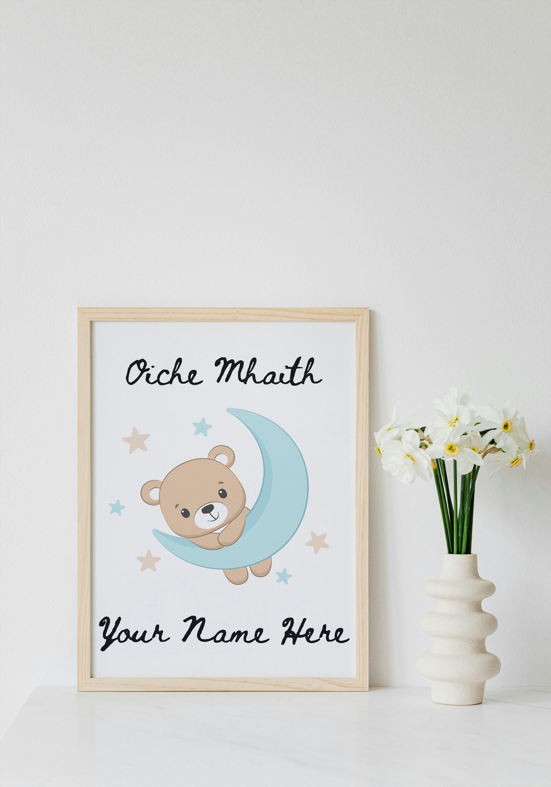 Personalized Irish Good Night Print: Gaeilge Nursery Decor (digital ...