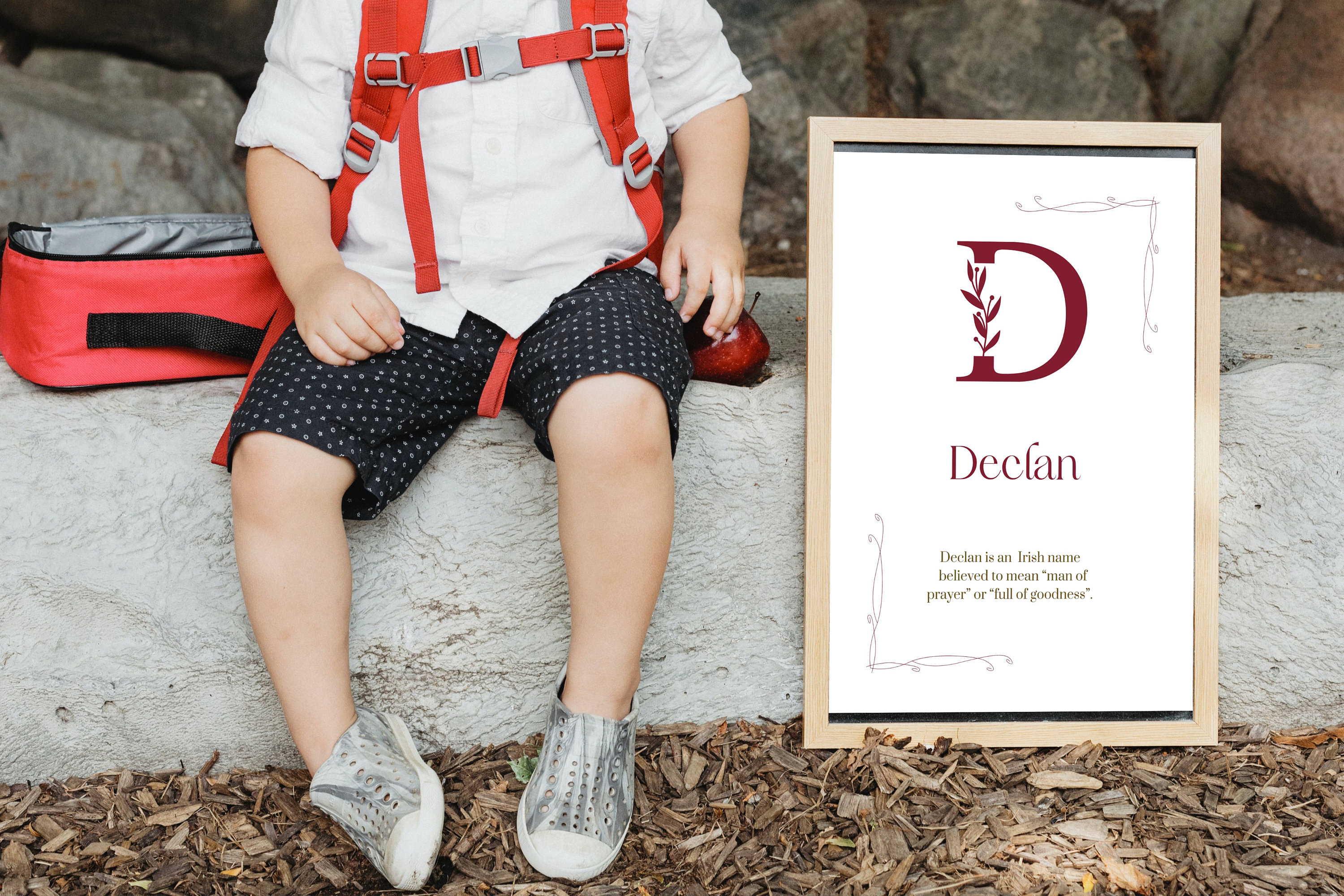 Declan Name Art Print Irish Wall Art Baby Name Print Home Decor Name ...
