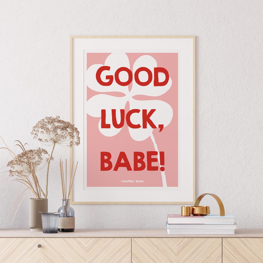 Chappell Roan - Good Luck, Babe! - Musical Wall Art Poster - LGBTQ+ ...