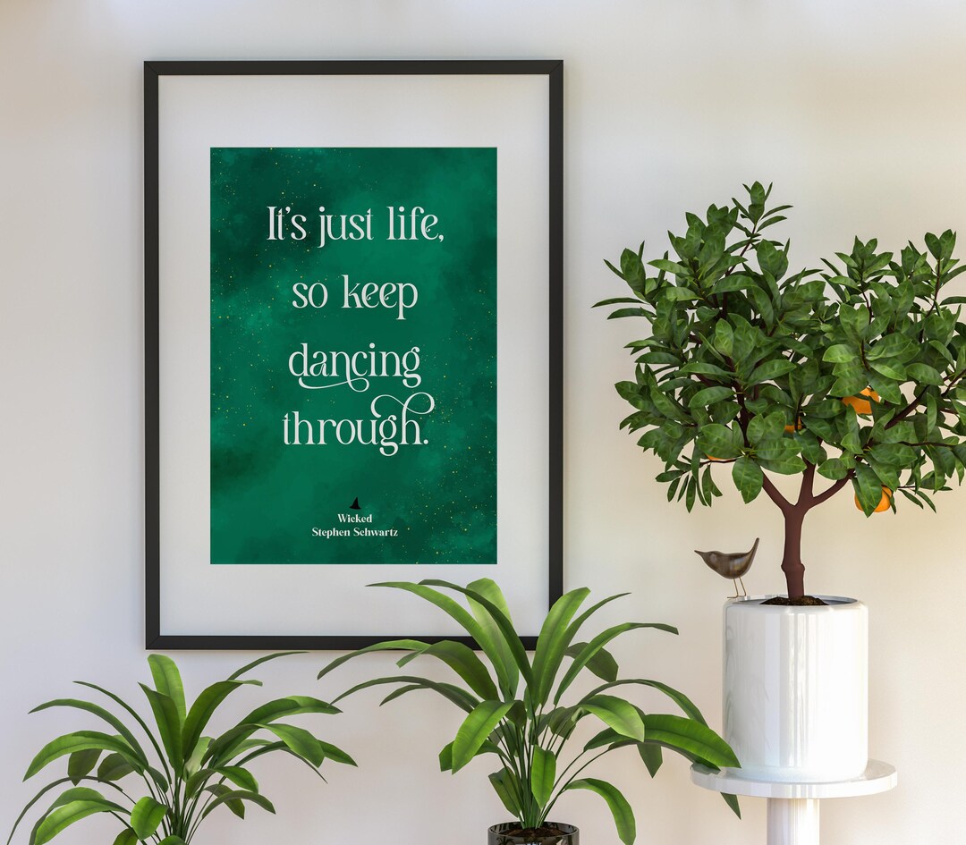 Wicked the Musical - Elphaba & Fiyero - Dancing Through Life - Quote ...