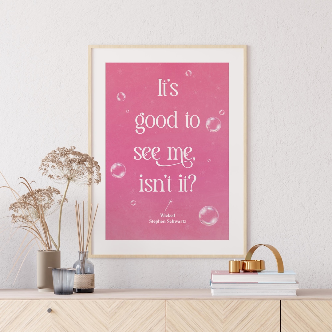 Wicked the Musical - Glinda Pink - It's Good to See Me, Isn't It ...