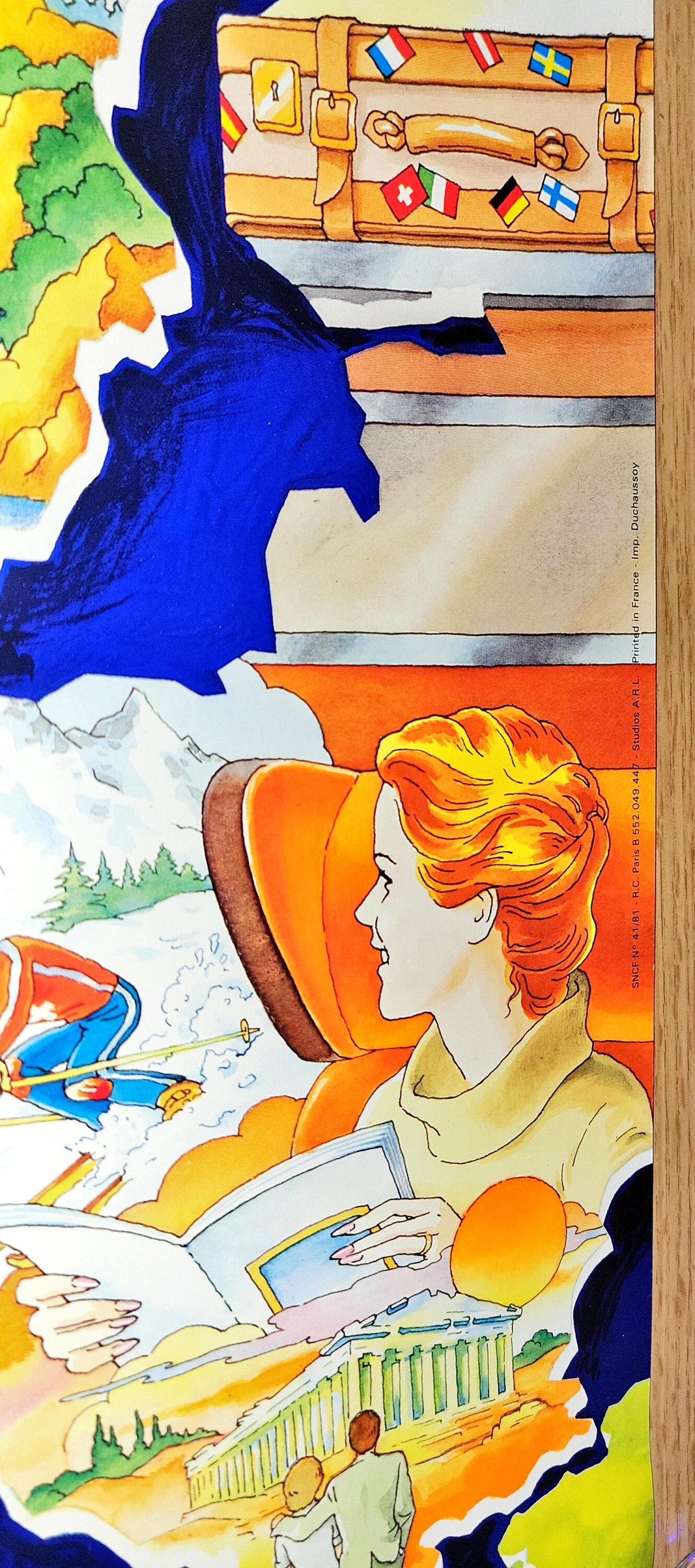 Vintage Railroad Poster Bundle, VIA and Eurailpass, 1980s - Etsy
