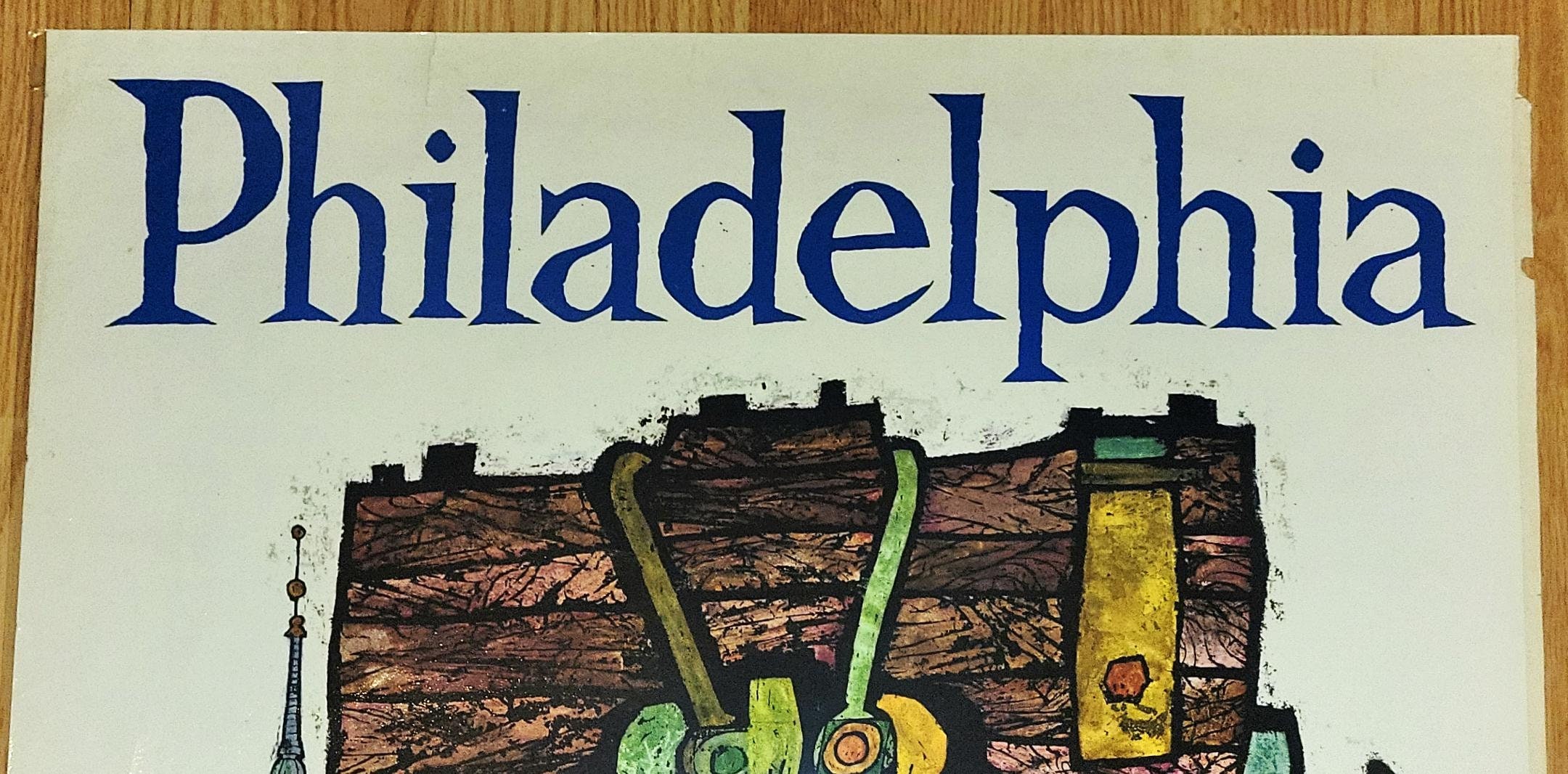 TWA Super Jets Philadelphia, Original Vintage Travel Poster - Etsy