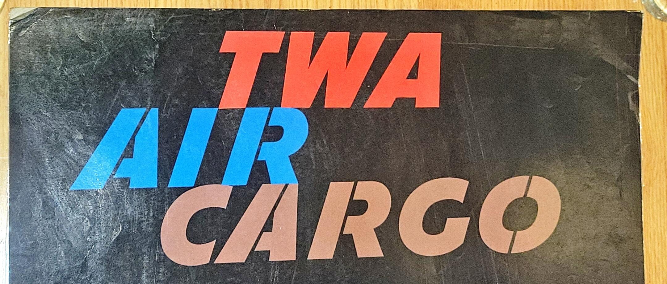 TWA Air Cargo, Original Vintage Travel Poster - Etsy
