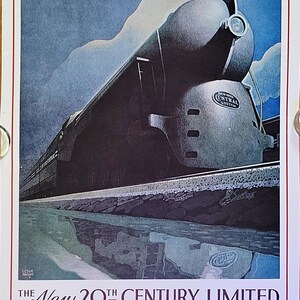 Vintage Railroad Poster Bundle, TGV and New York, New 20th Century ...