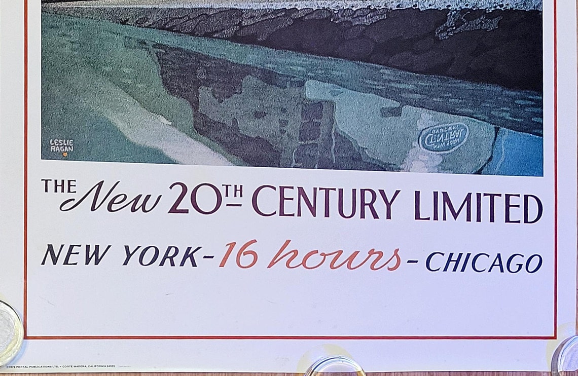 Vintage Railroad Poster Bundle, TGV and New York, New 20th Century ...