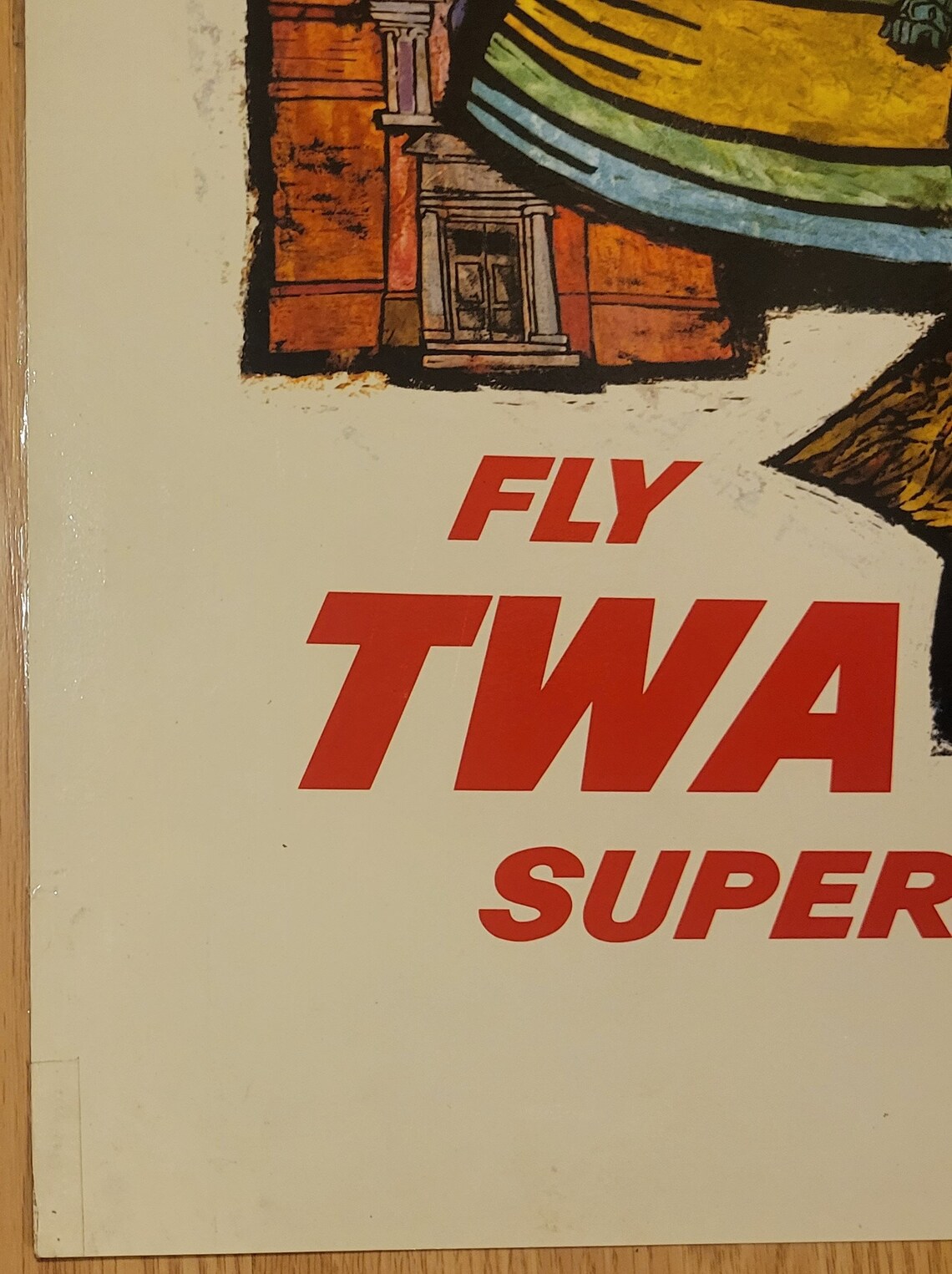 TWA Super Jets Philadelphia, Original Vintage Travel Poster - Etsy