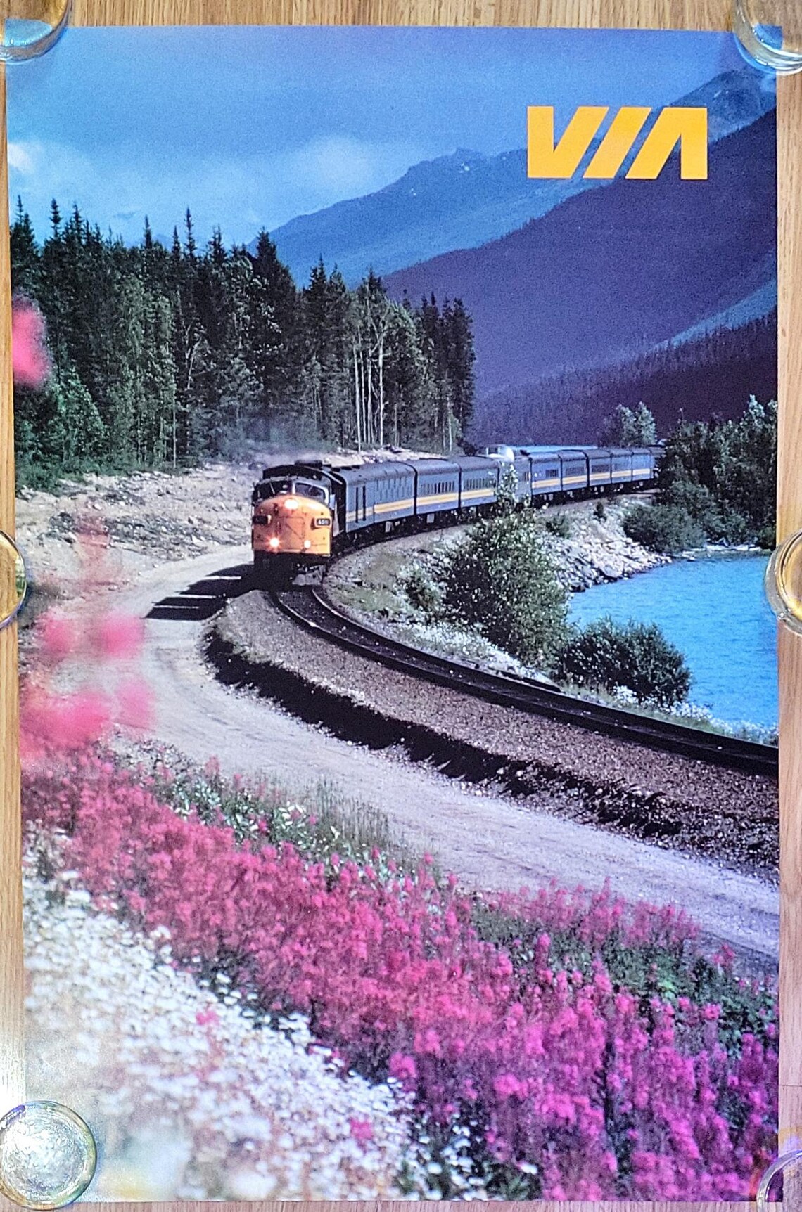 Vintage Railroad Poster Bundle, VIA and Eurailpass, 1980s - Etsy