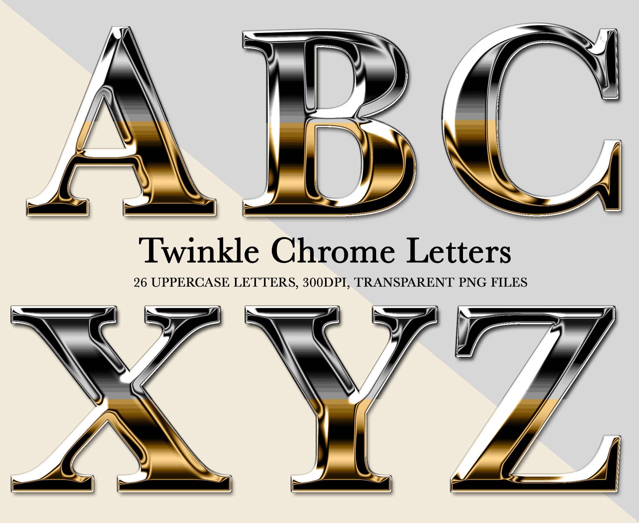 Twinkle Chrome Letters PNG Clipart,gold Chrome Alphabet,silver Chrome ...