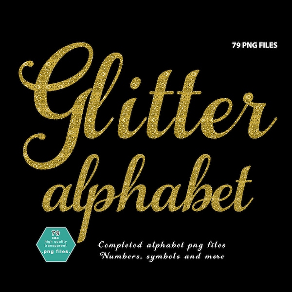 Gold Glitter Clipart - Etsy