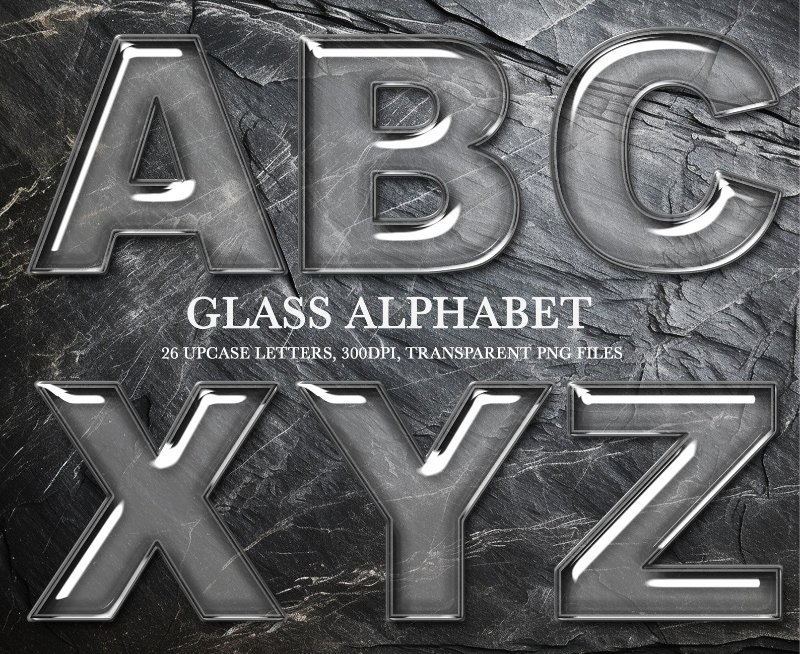 Transparent Glass Letters, Glass Alphabet, Glass PNG, Glass Clipart ...