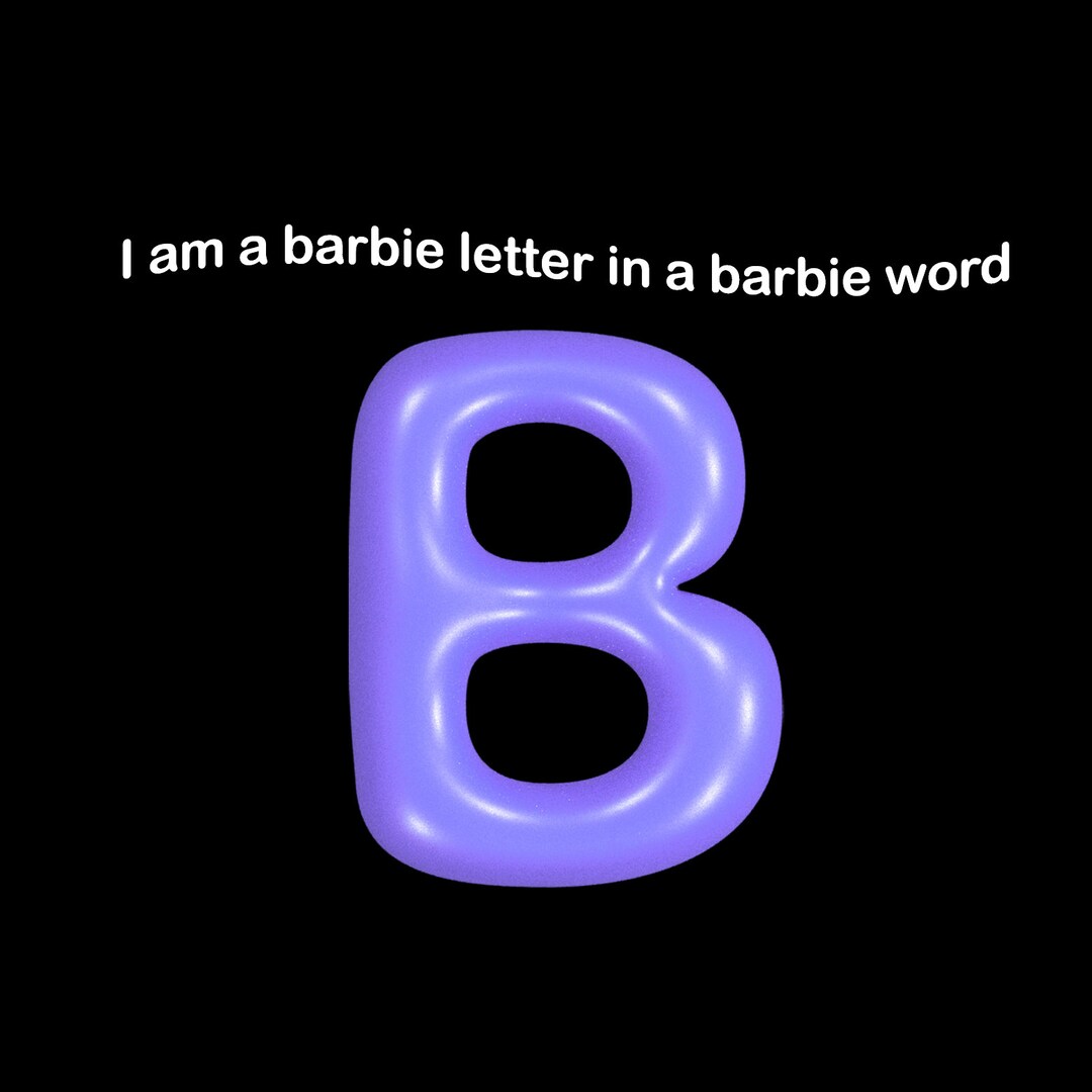 3D Inflated Doodle Letters,3d Inflated Puff Alphabet Clipart,3d Bubble ...