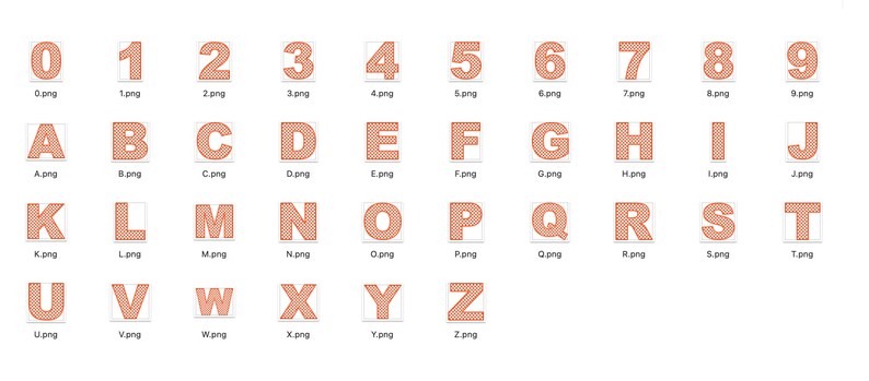 7 Sets Checkered Letters Clipart,sport Letters Png,checkered Font Png ...