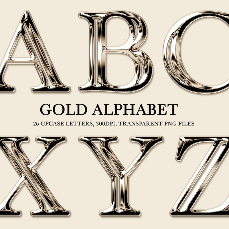 Gold Wall Letters - Etsy