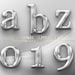 Chrome Alphabet Png,silver Chrome Letters PNG Clipart,metallic Letters ...
