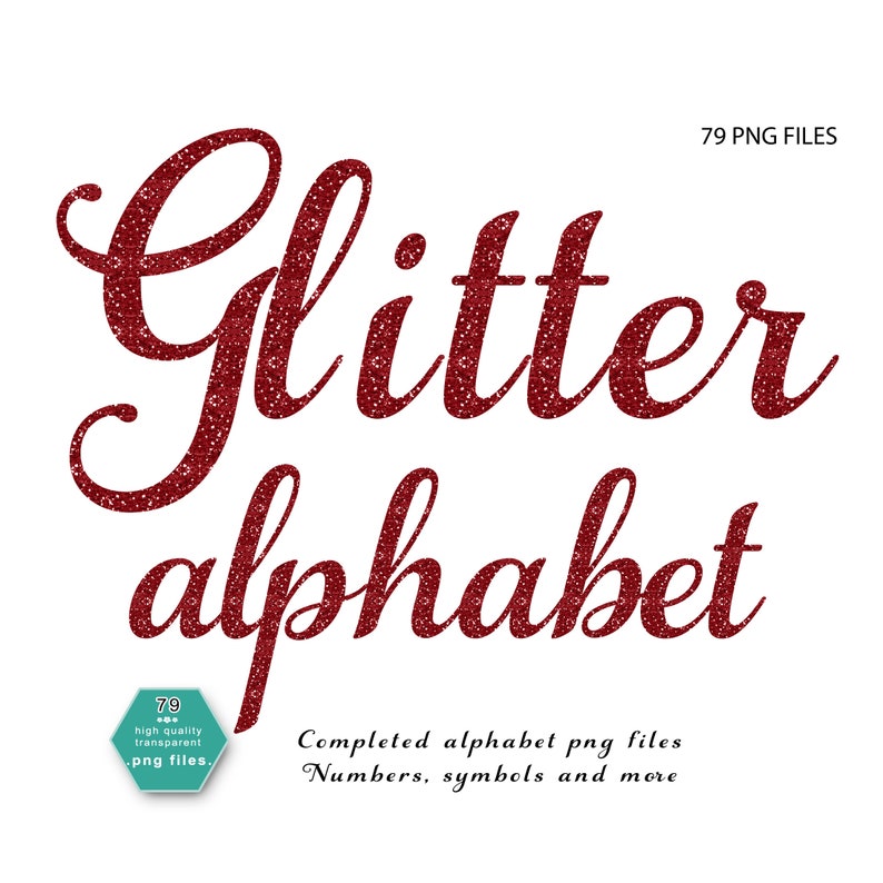 Red Glitter Digital Alphabet,bling Letters Clipart,glitter Alphabet ...