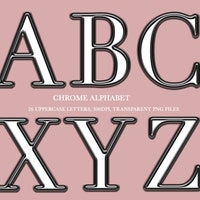 Chrome Alphabet Png,purple Chrome Letters PNG Clipart,metallic Letters ...