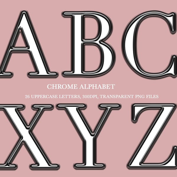 Chrome Alphabet Png,purple Chrome Letters PNG Clipart,metallic Letters ...