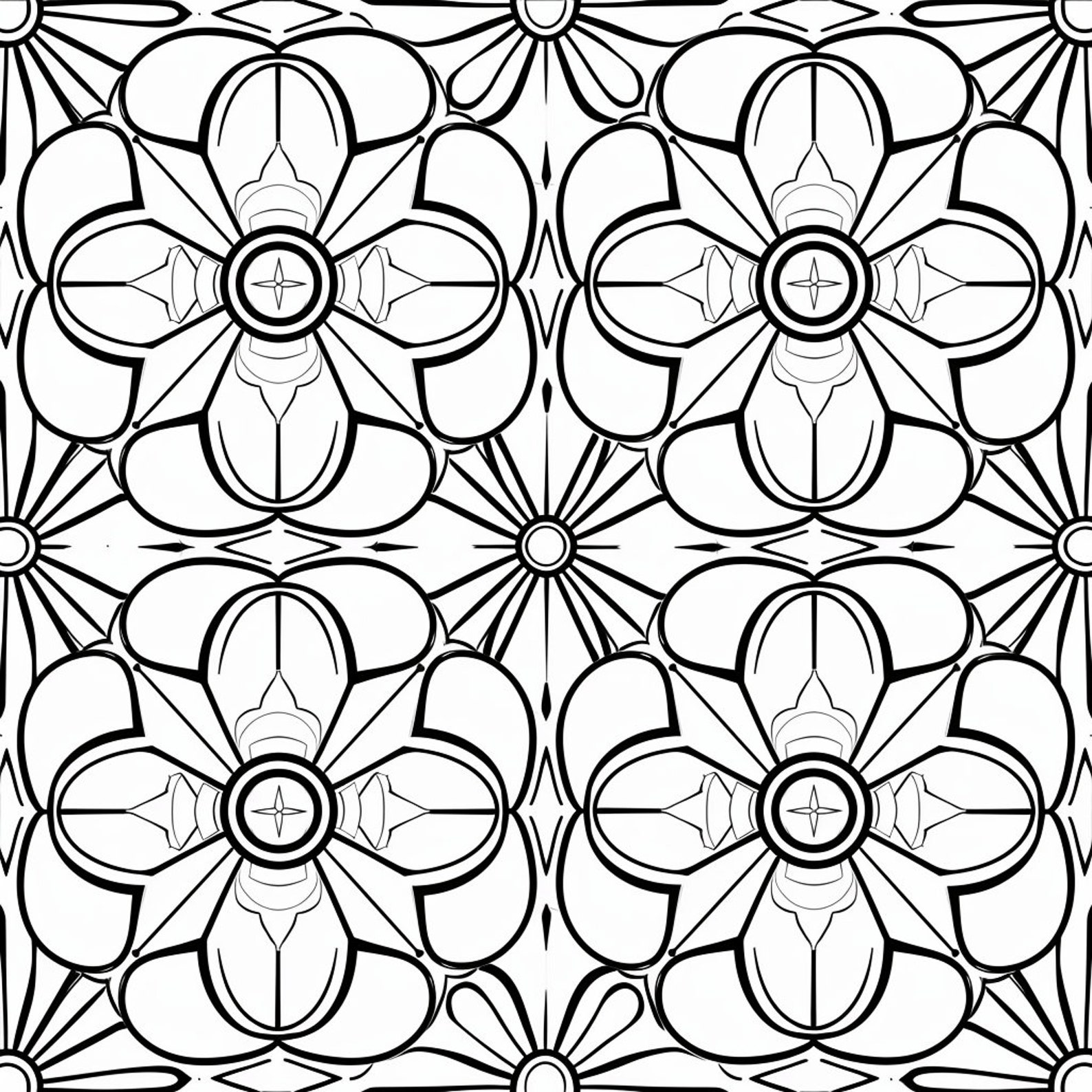 100 Page Zen Pattern Coloring Book Childrens Adult Volume 1 8.5x11 PDF ...