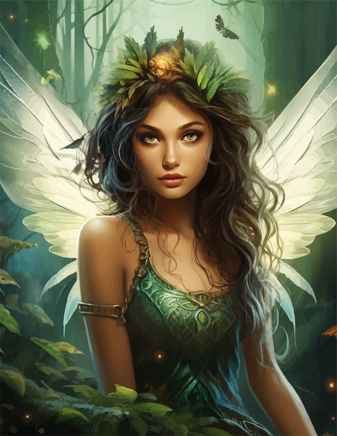 20 Page Woodland Fairy Portrait Coloring Book Volume 4 - Etsy