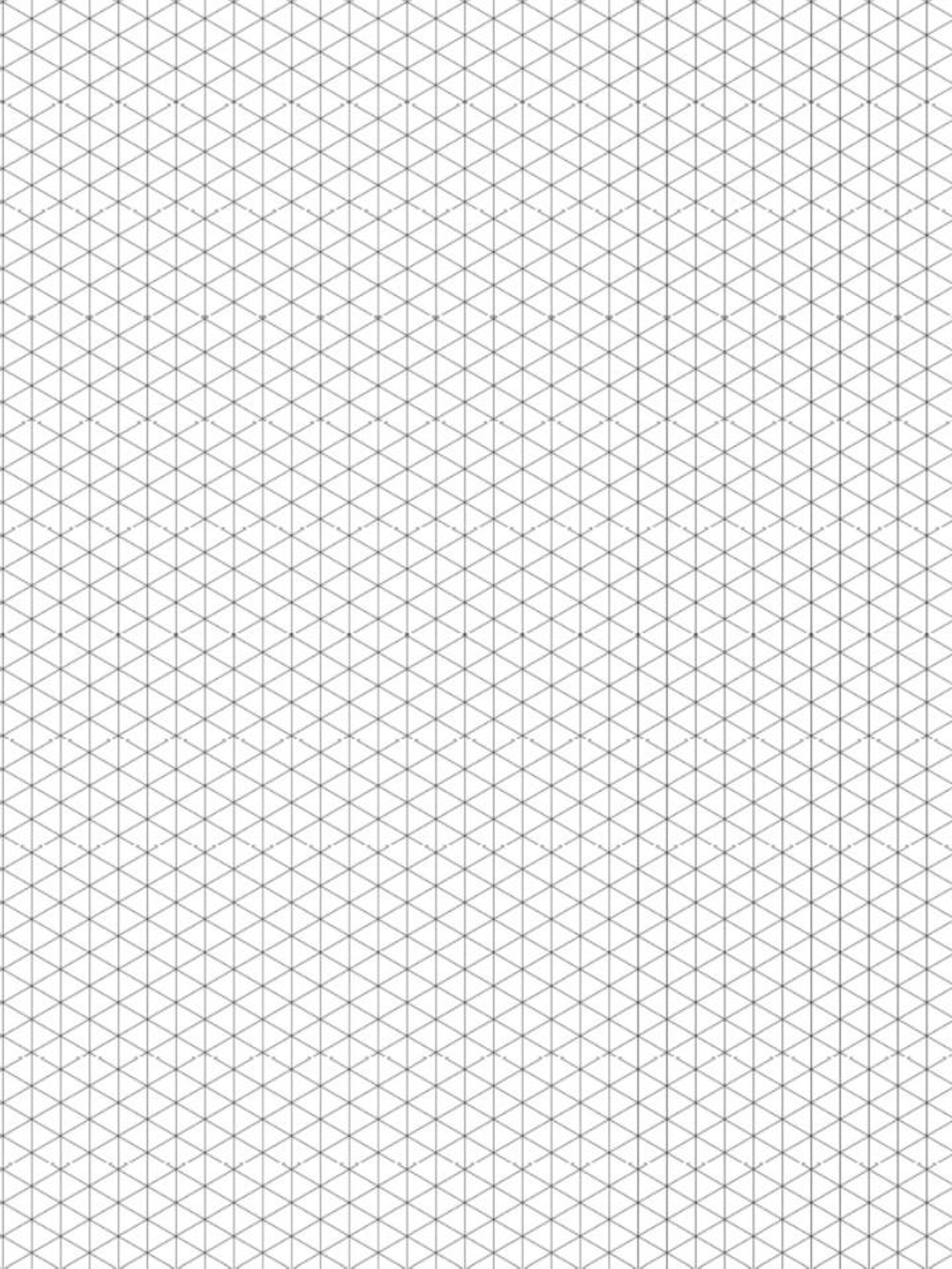 100 Page Isometric Paper 8.5"x11" PDF Page Printable - Etsy