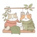 100 Page Cute Kawaii Hygge Cats Coloring Book Childrens Adult Volume 1 ...