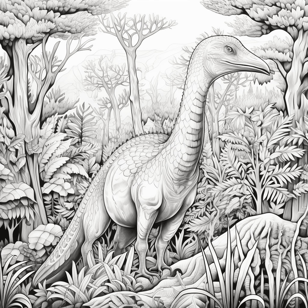 56 Page Dinosaur Coloring Book Children Volume 1 - Etsy
