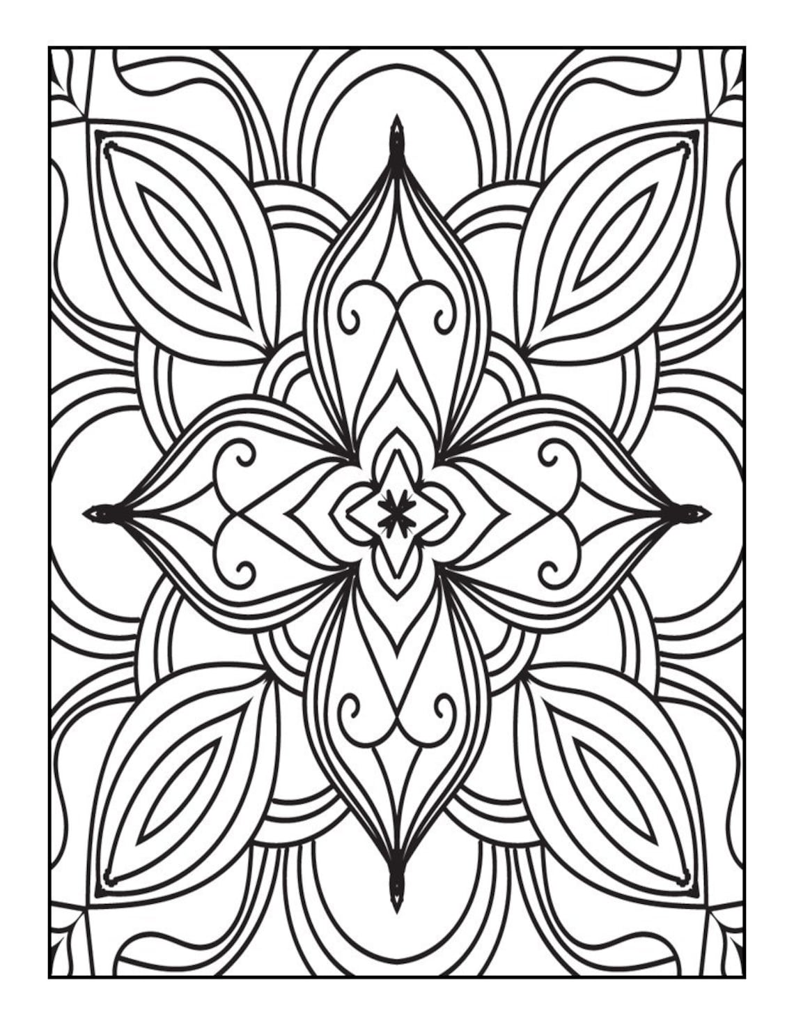 Mandala Coloring Book, Anxiety, Depression, Adult, Child, Stress Relief ...