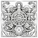 Steampunk, Square Pipe, Mandala, Coloring Book, Anxiety, Depression ...