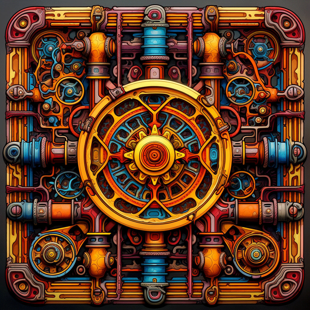 Steampunk, Square Pipe, Mandala, Coloring Book, Anxiety, Depression ...