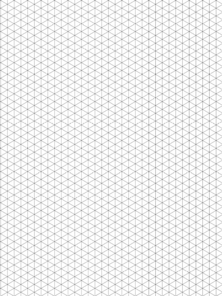 100 Page Isometric Paper 8.5"x11" PDF Page Printable - Etsy