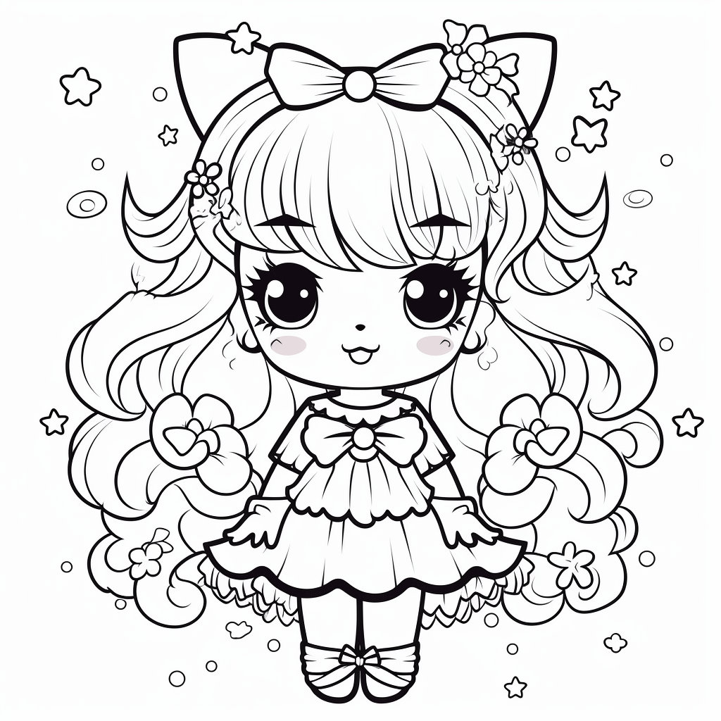 Fairy Kei Style Animal Coloring Book, Adult, Children, Any Age ...