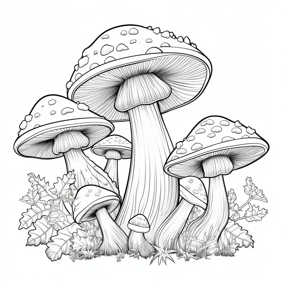 Mushroom Coloring Book Fantastic Fungi Magic Mushrooms - Etsy