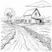 25 Page Country Farm Coloring Book Nature Peaceful Farm - Etsy