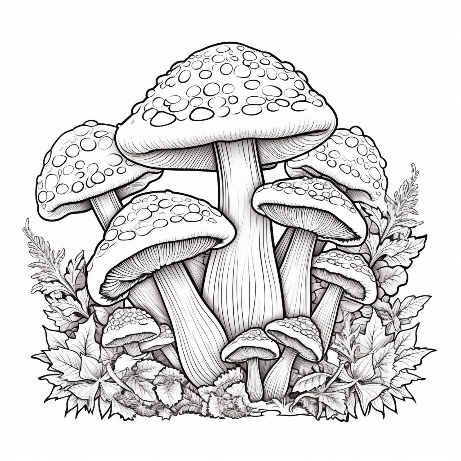 Mushroom Coloring Book Fantastic Fungi Magic Mushrooms - Etsy