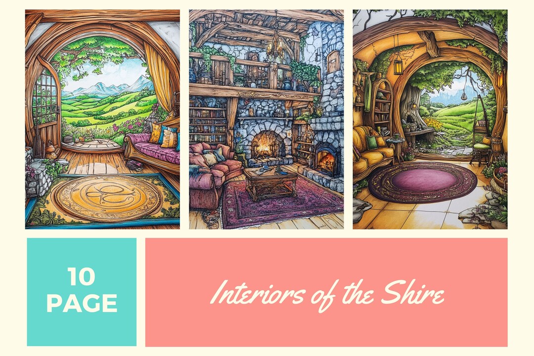 Shire Interiors Coloring Book: Childrens & Adults, Volume 1 (PDF ...