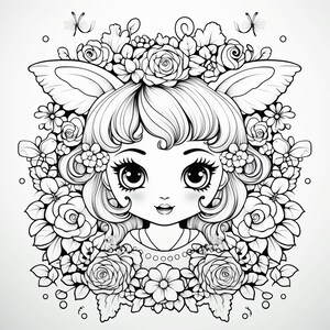 Fairy Kei Style Animal Coloring Book, Adult, Children, Any Age ...