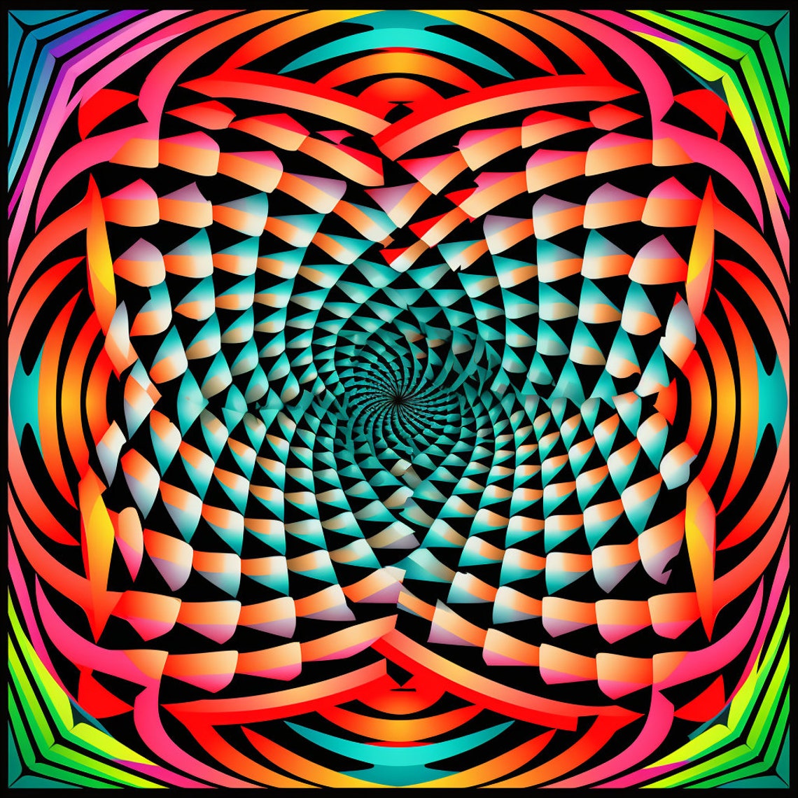 Illusion Patterns, Fun, Optical Illusion Coloring Book Volume 1 8.5"x11 ...