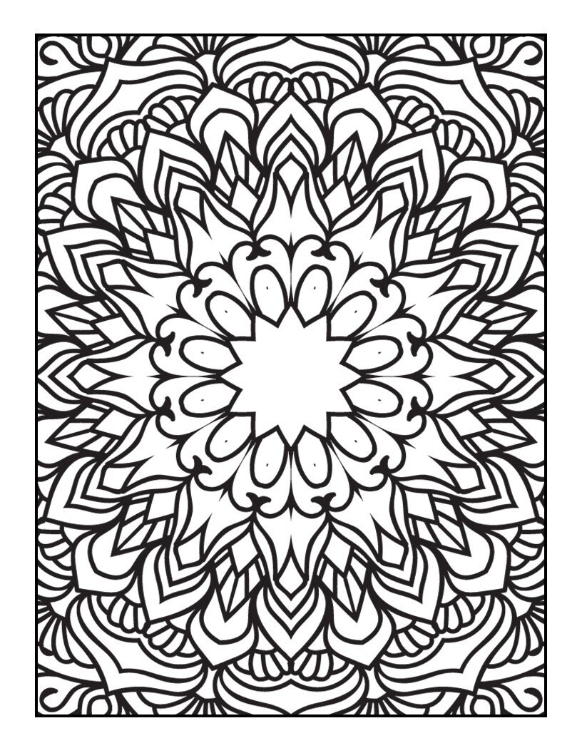 Mandala Coloring Book, Anxiety, Depression, Adult, Child, Stress Relief ...