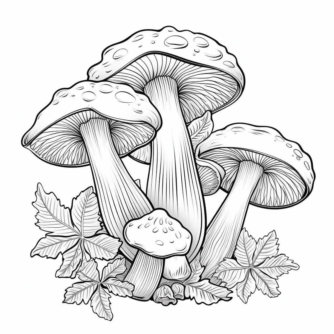 Mushroom Coloring Book Fantastic Fungi Magic Mushrooms - Etsy