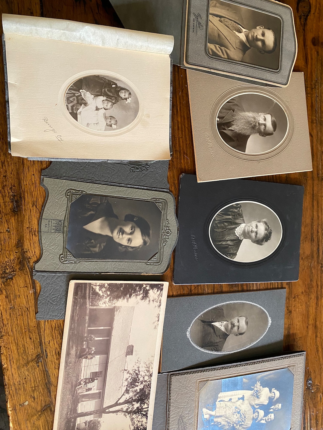 8 Antique Cabinet Cards- Midwest Family Pack - Etsy