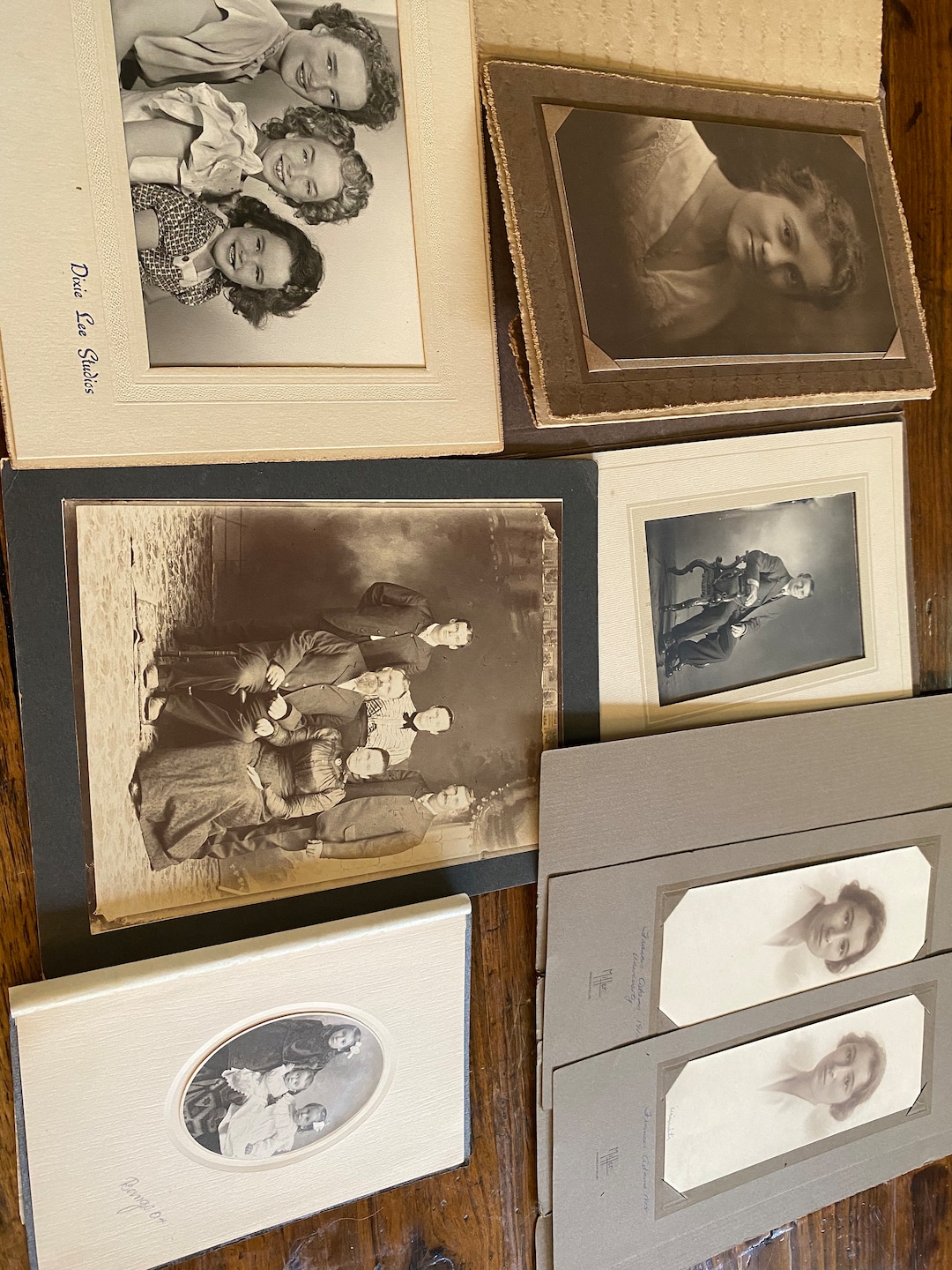 6 Antique Cabinet Cards/ Photos - Etsy
