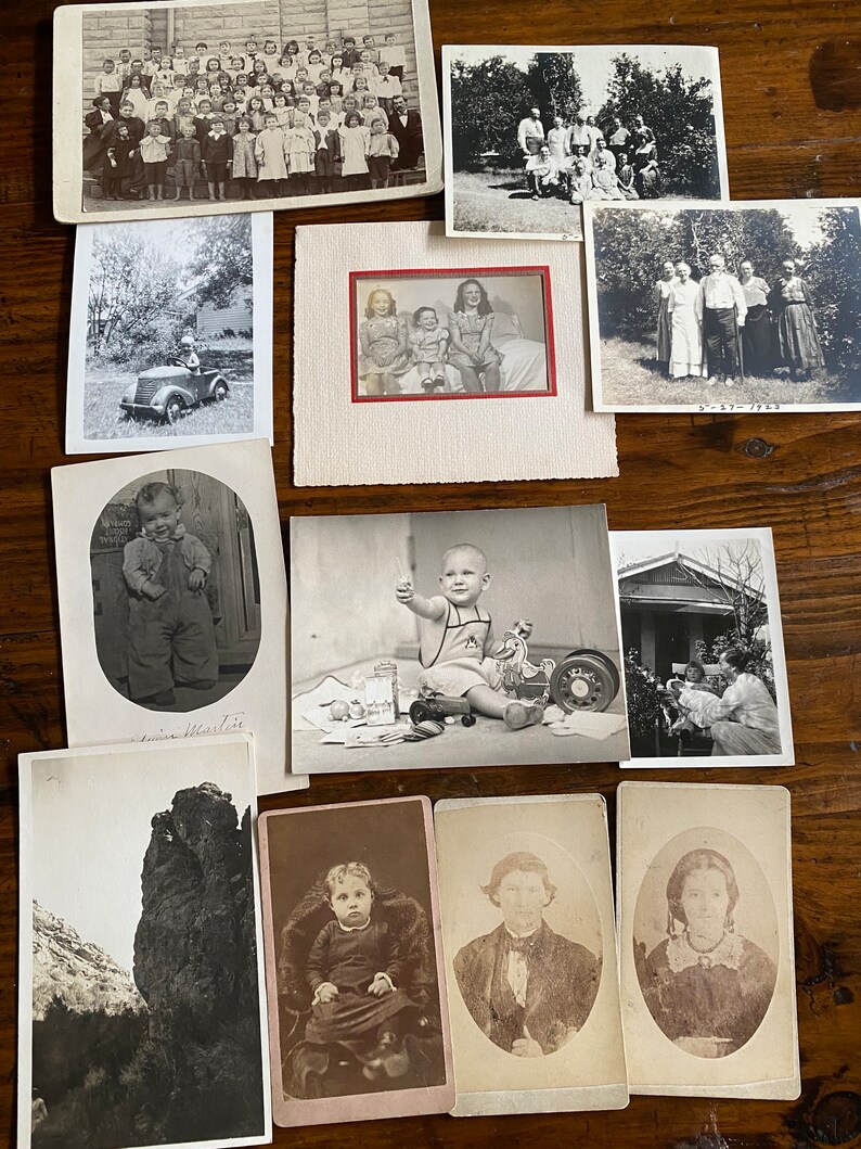12 Antique Cabinet Cards, Postcards and Picture - Families and Kids ...