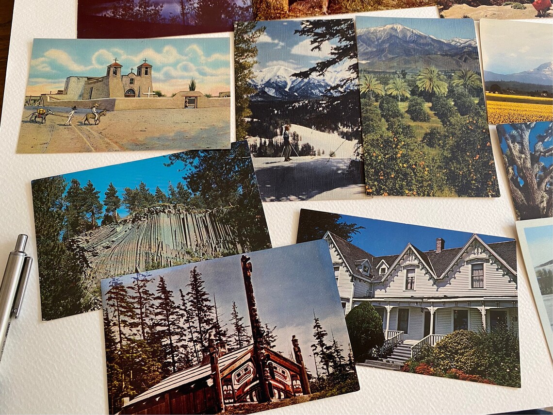 Antique Postcards, Union Pacific Railroad Cards, Devils Postpile and ...