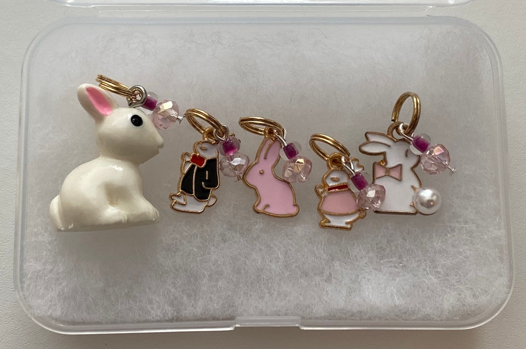 Rabbit Bunnies Stitch progress Markers - Etsy
