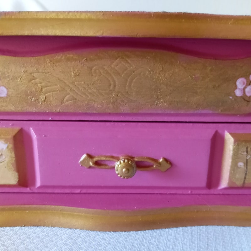 Pink Jewellery Box - Etsy