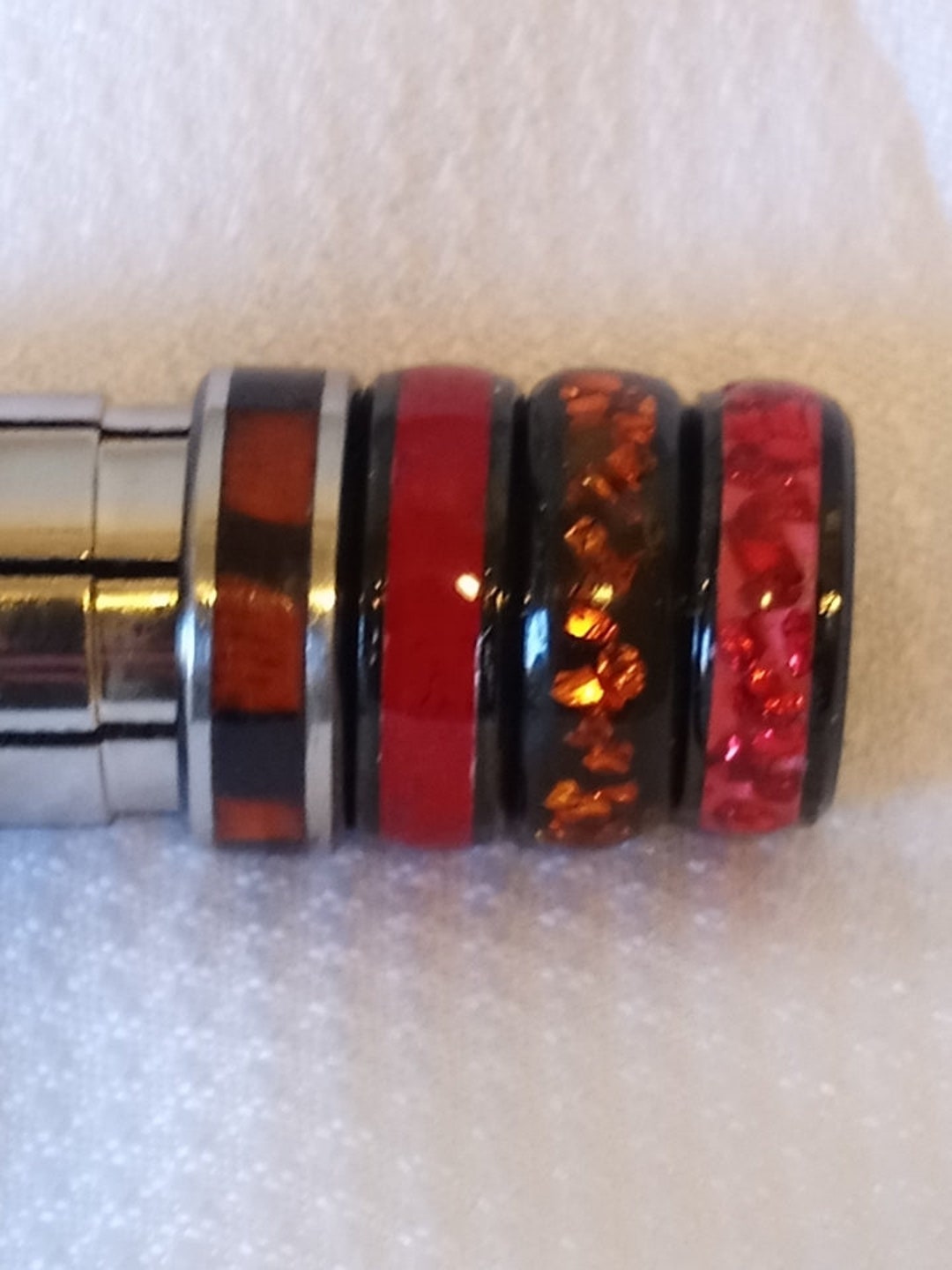 Resin Ring Bands. Diy. Colored Stones in Resin. Rings. - Etsy